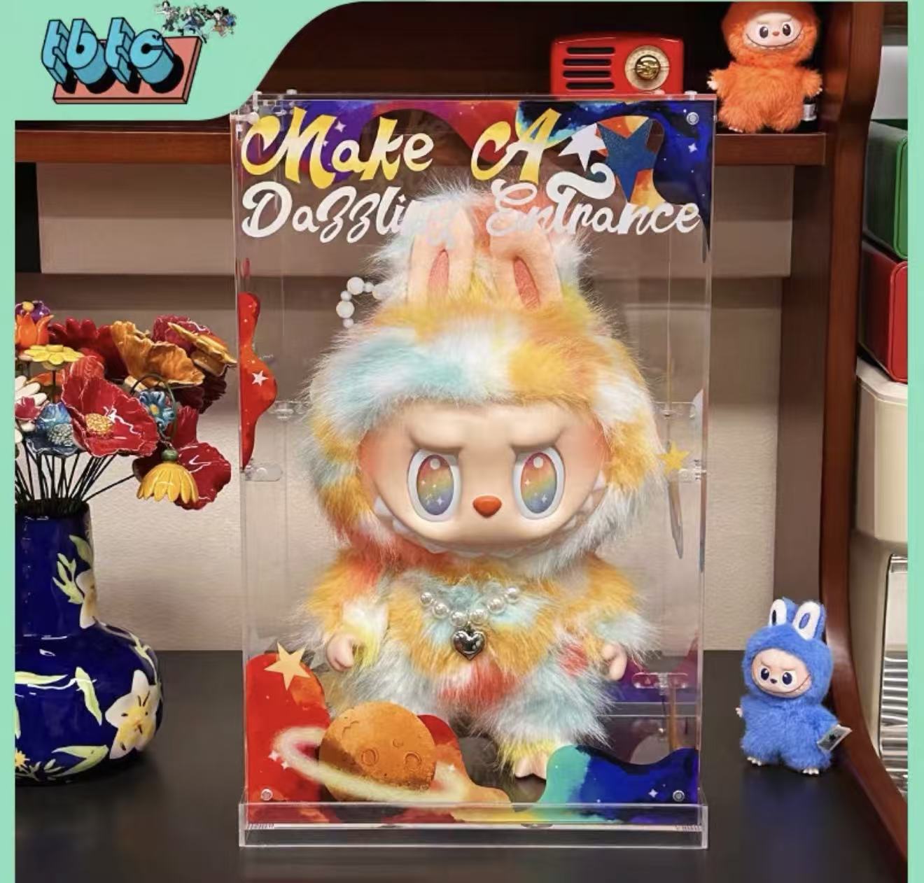 Labubu Storage Display Box Transparent Dustproof Acrylic Toy Display C ...