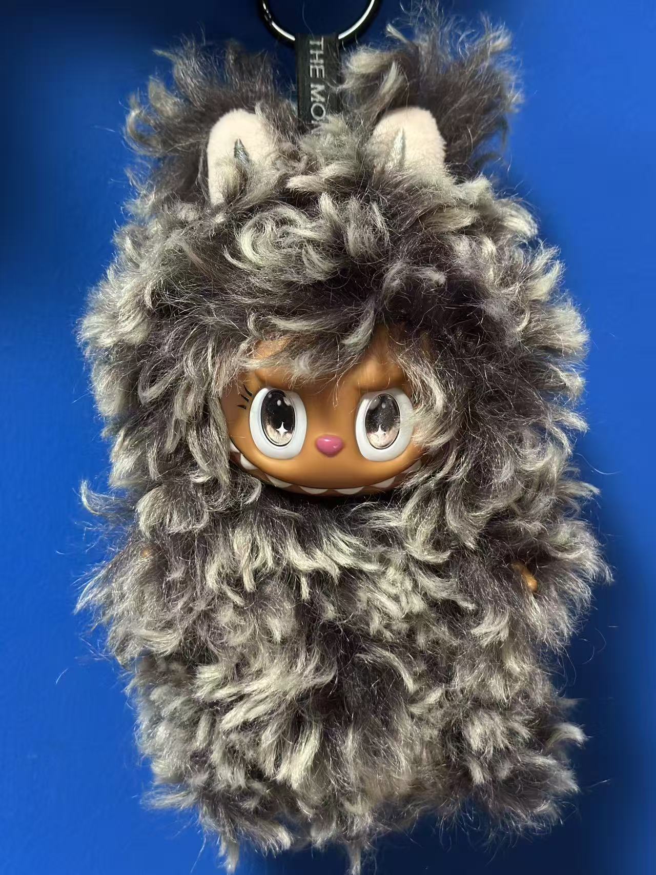 Labubu Authentic Custom Doll | Grey Furry Monster Style | Hand-Modifie ...